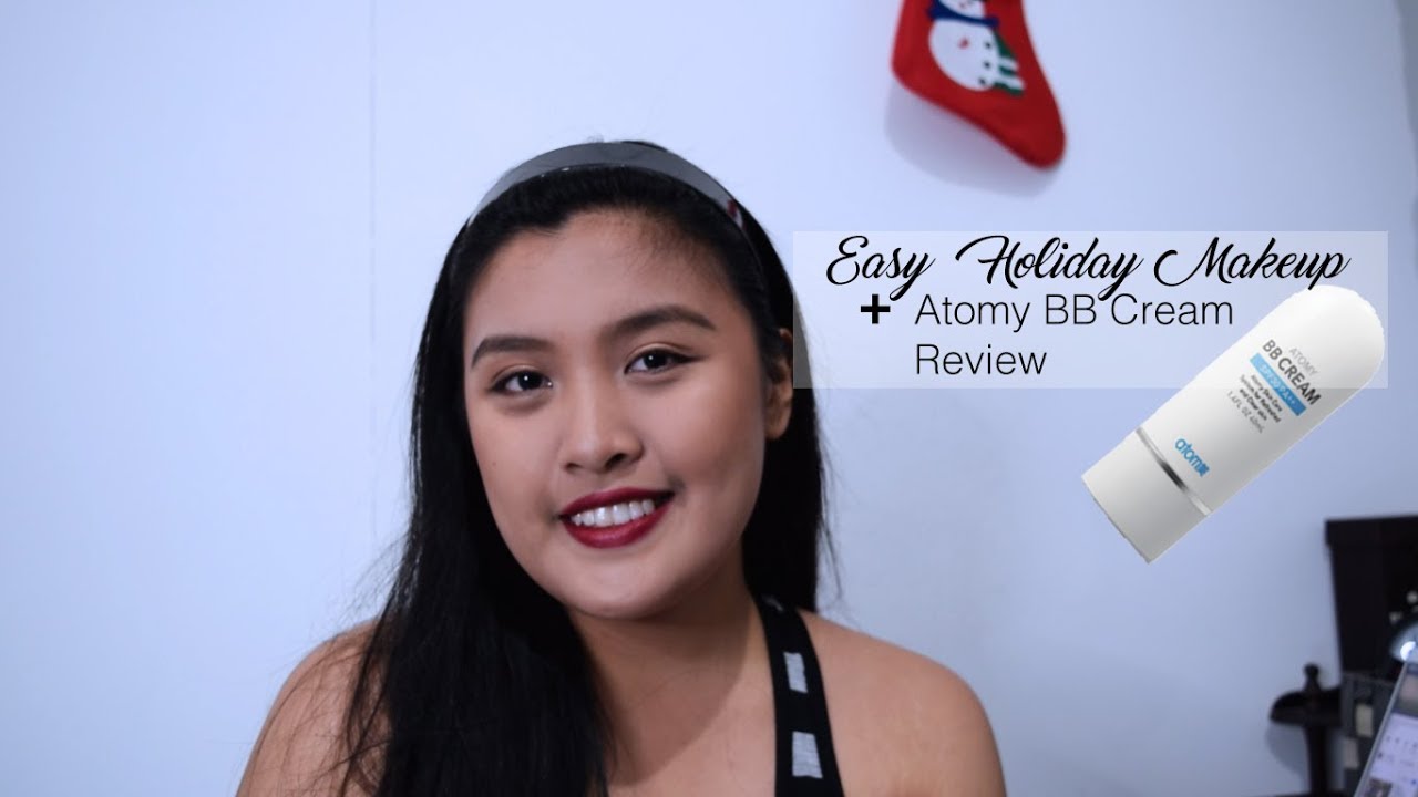Easy Holiday Makeup + Atomy BB Cream Review | LOOKS - YouTube