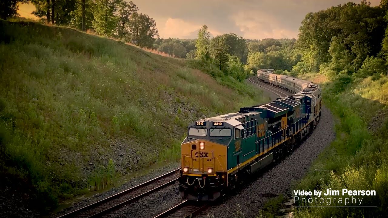 CSX Passenger train P001 heads SB through Indiana & Kentucky with newly ...