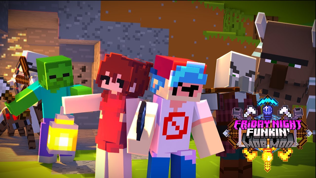 Friday Night Funkin MOBMOD (A Minecraft FNF mod) Chapter 1 マインクラフト ...