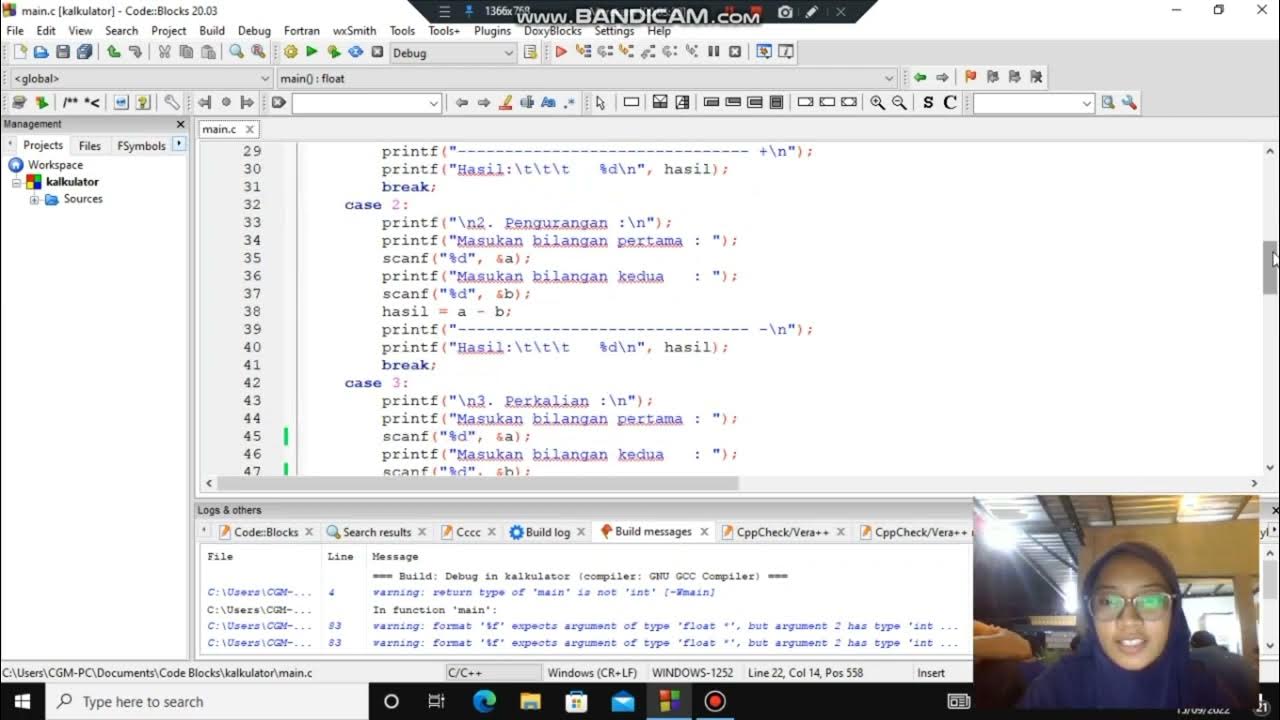 Tugas Langkah Langkah Pembuatan Kakulator Sederhana Coding Mengunakan Code Block Bahasa C 2 Pltu
