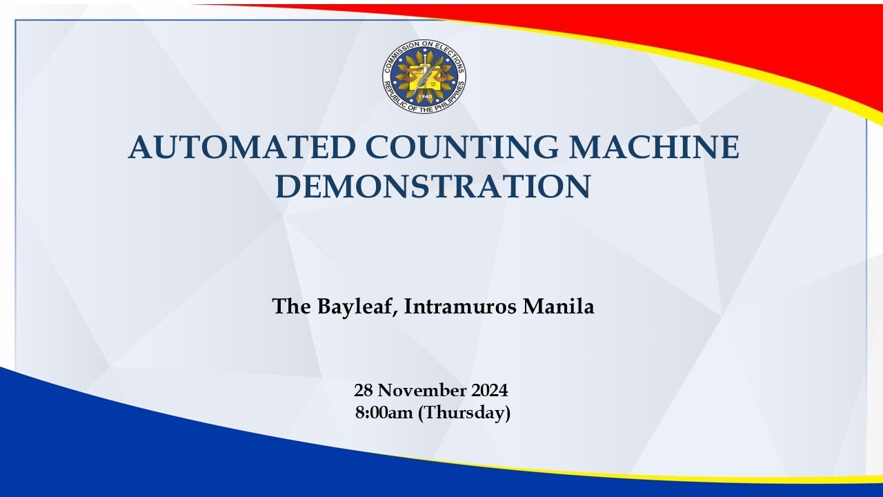 AUTOMATED COUNTING MACHINE DEMONSTRATION - YouTube
