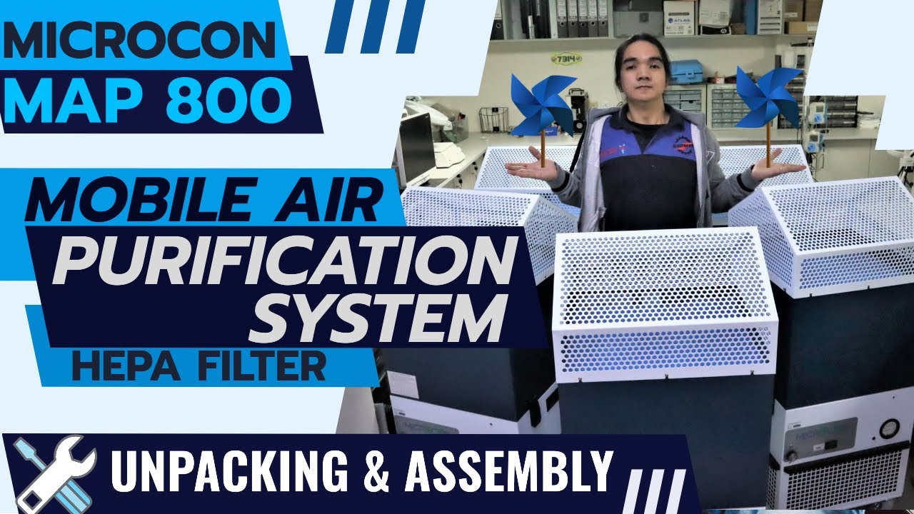 MICROCON MAP 800 - MOBILE AIR PURIFICATION SYTEM- UNPACKING AND ...