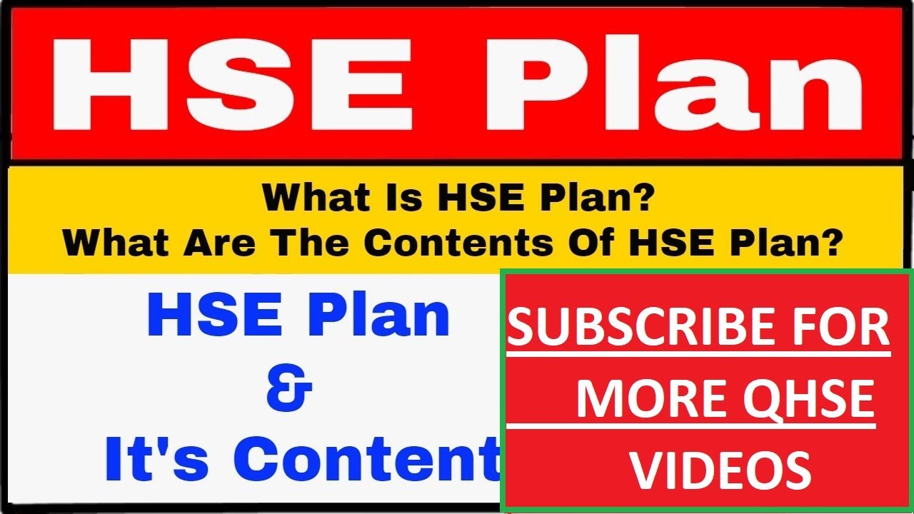 Project HSE Plan| Health and Safety Plan| OSHA|ISO 45001| QHSE ...