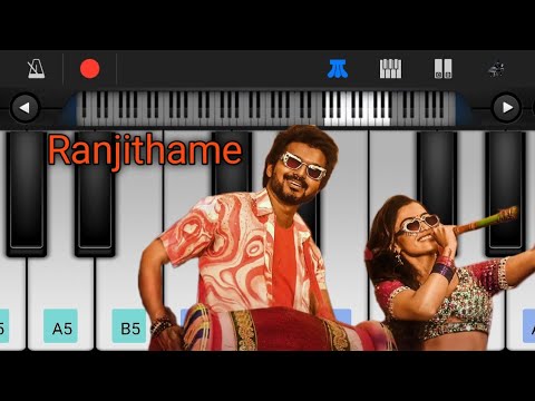 Ranjithame - varisu | Easy piano - YouTube