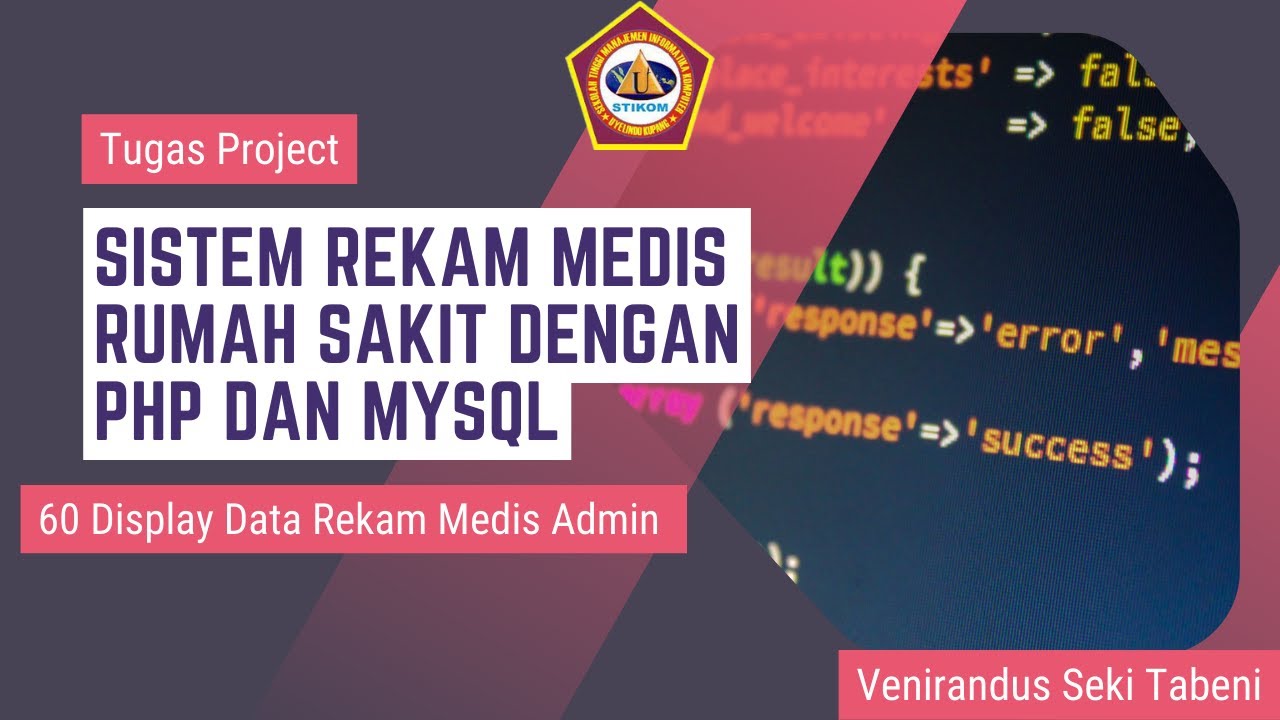 60 Display Data Rekam Medis Admin - YouTube
