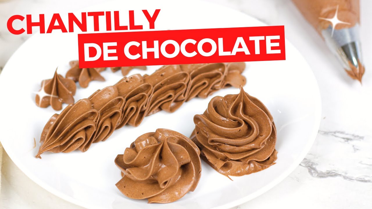 CHANTILLY CASEIRO de CHOCOLATE 🍫 (fácil, barato e PERFEITO para decorar ...