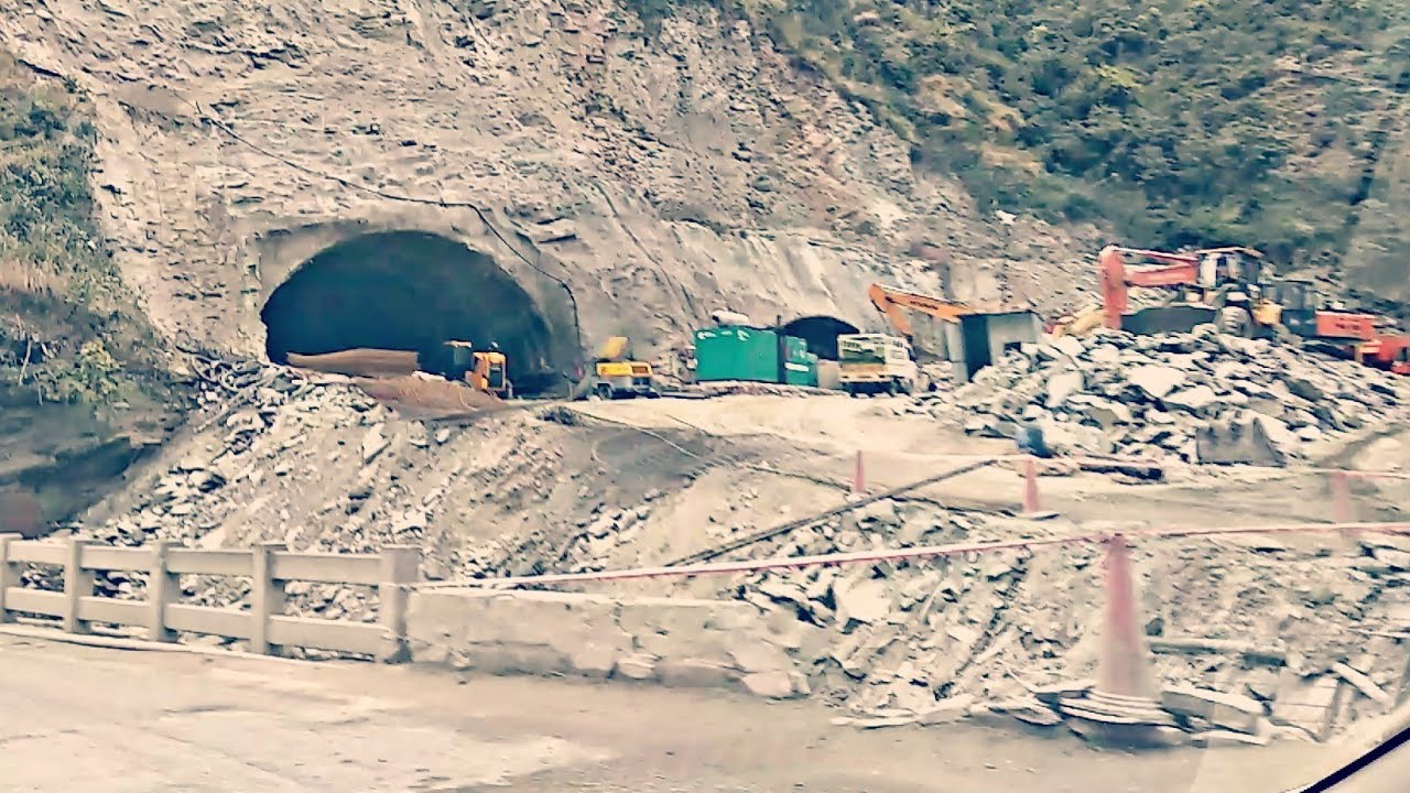 Pandoh Kullu manali Tunnel | kullu manali Four Lane Work | Chandigarh ...