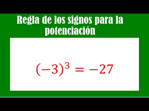 Reglas de los signos para la potenciación . 01 - YouTube