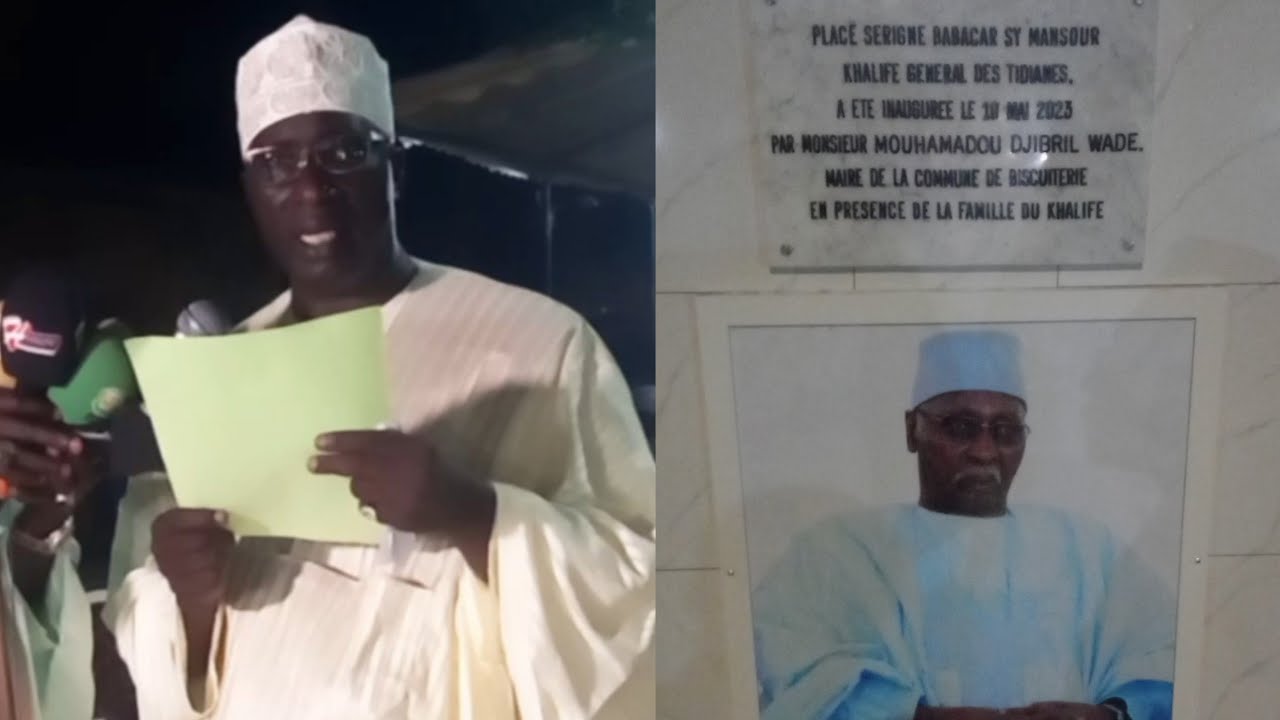 Inauguration place Serigne Babacar Sy Mansour, le discours en français ...