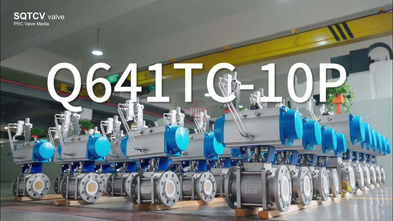Pneumatic Ceramic Ball Valve Q641TC-10P--Shuangqiang Valve #valve #chemical #industrial # ...