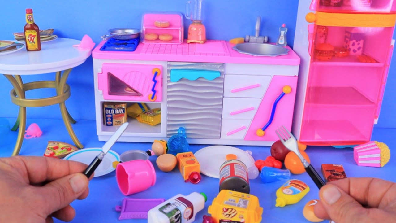 ️ 9 Minutes Satisfying Hello Kitty Mini Kitchen Set #ASMR installation ...