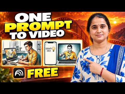 ONE Script → LONG AI Video FREE! Telugu Voiceover | NotebookLM Use Make Cinematic Videos