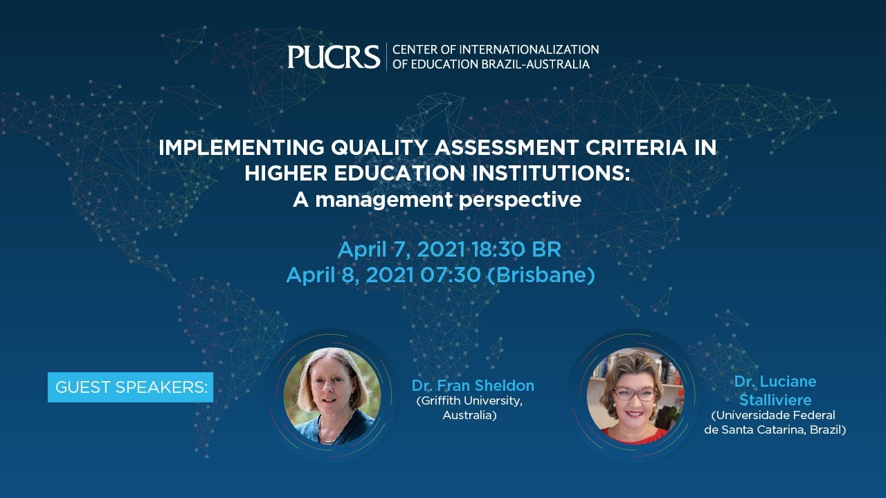 WEBINAR 2 - Implementing quality assessment criteria in Higher ...