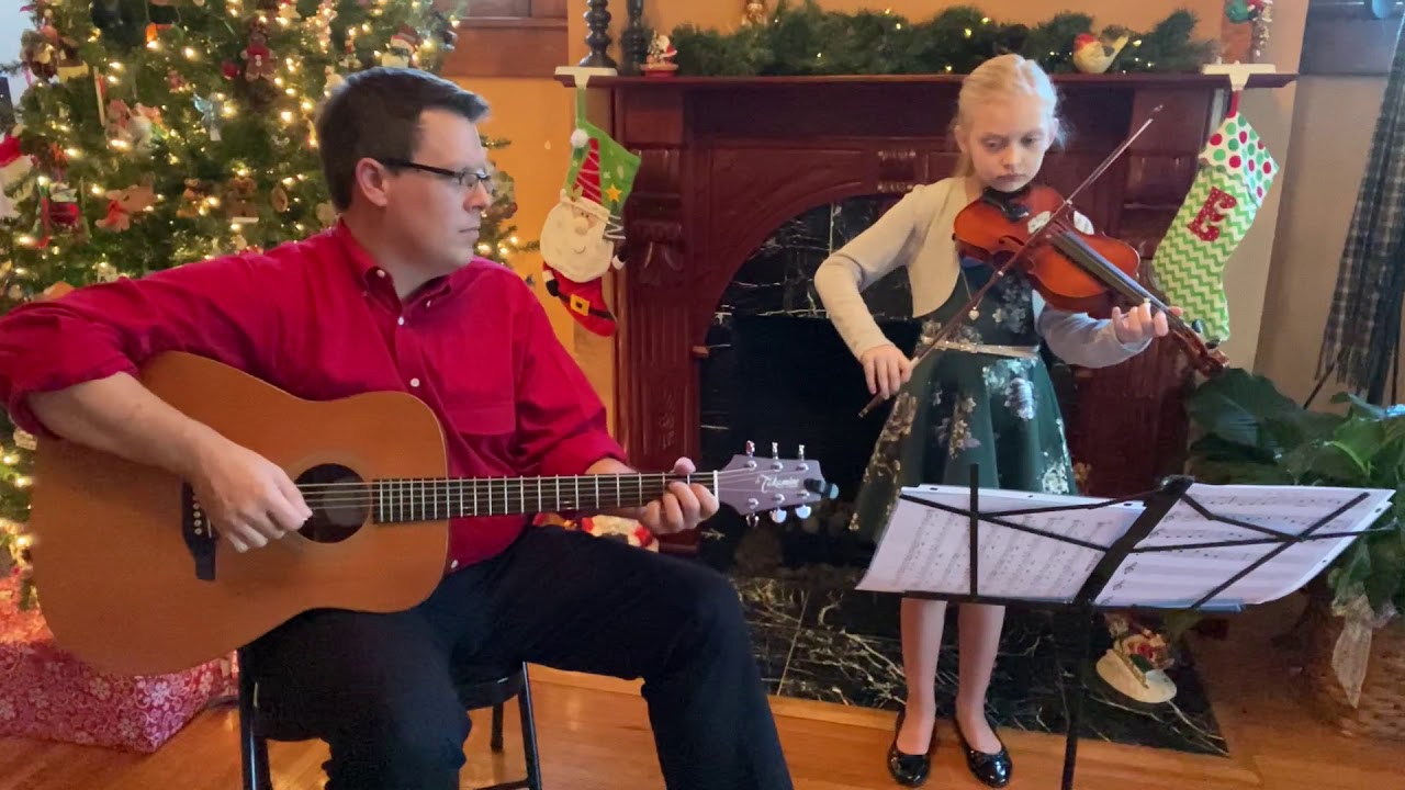 David and Everly - Away in A Manger with Silent Night - For Christmas ...