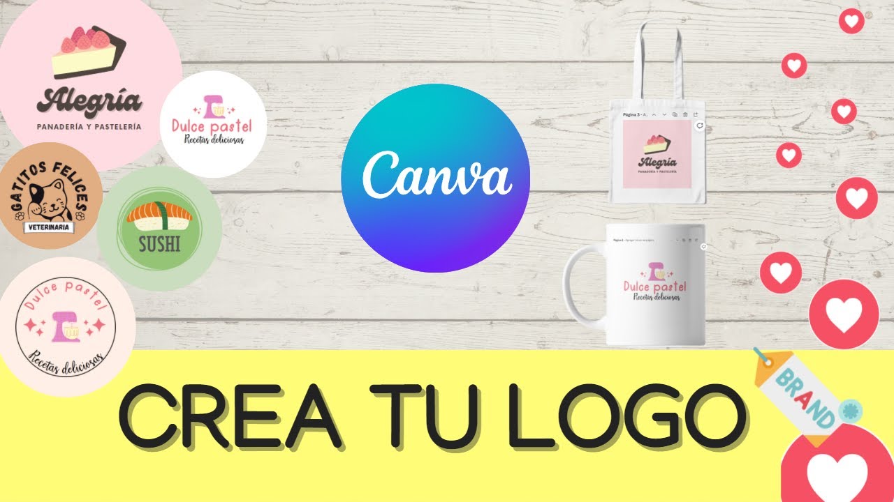 😱 Cómo HACER TU PROPIO #LOGO en CANVA 💡 y DESCARGARLO con FONDO ...