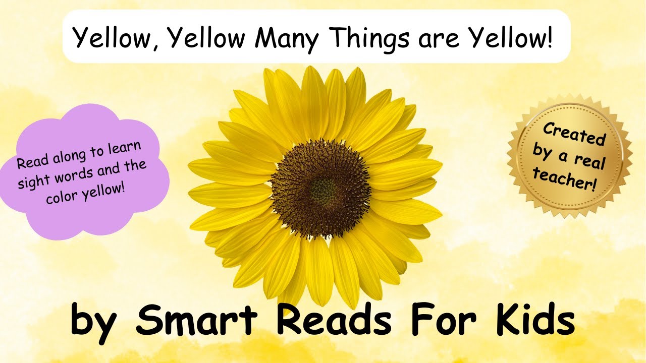 Yellow, Yellow Everything Yellow! Learn color yellow - babies, toddlers ...