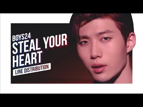 UNIT BLACK - STEAL YOUR HEART Line Distribution (Color Coded)