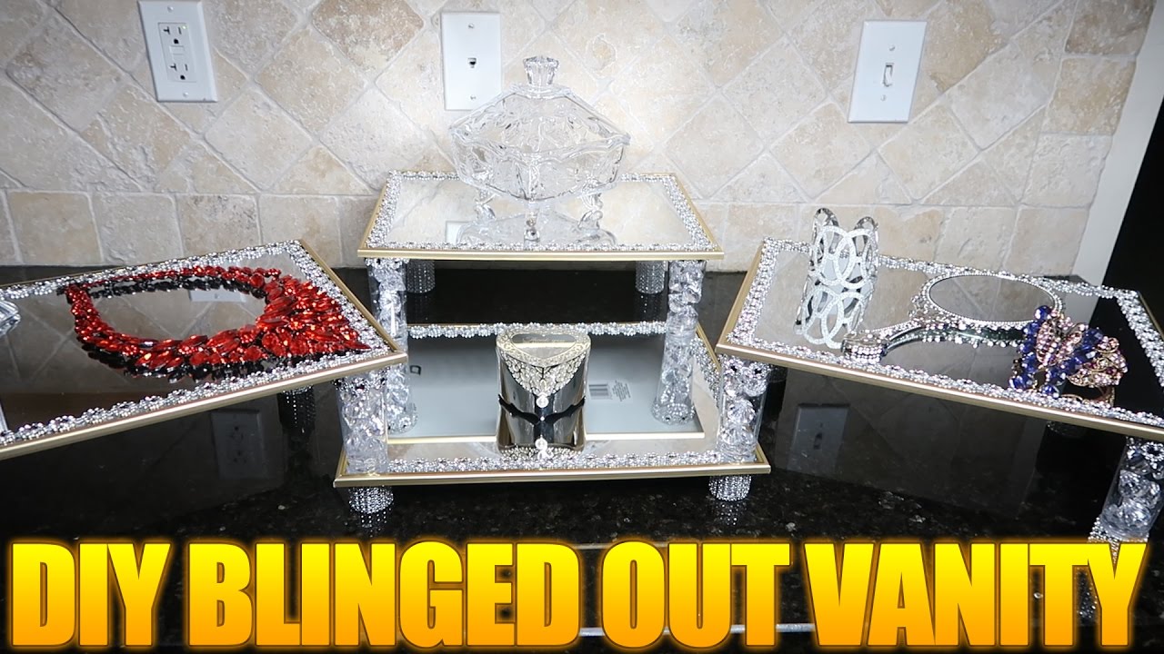 DIY Blinged Out Vanity - YouTube
