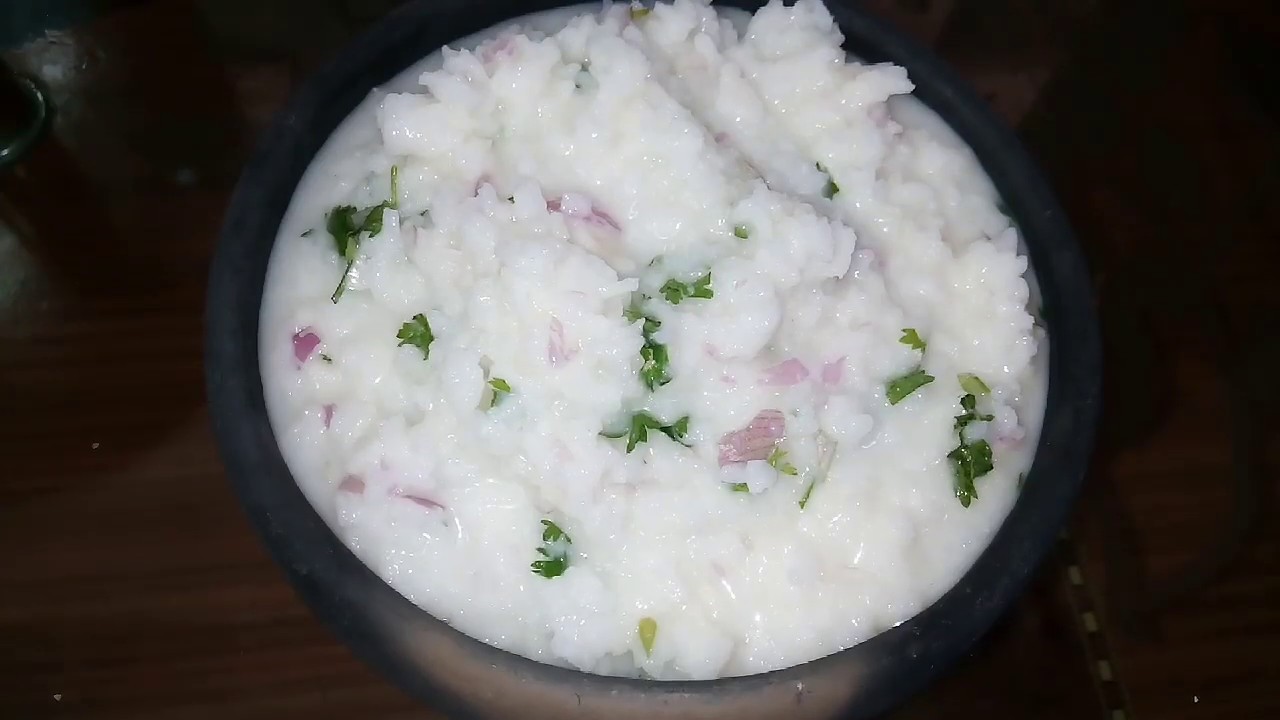 Summer special curd rice in mud pot - YouTube