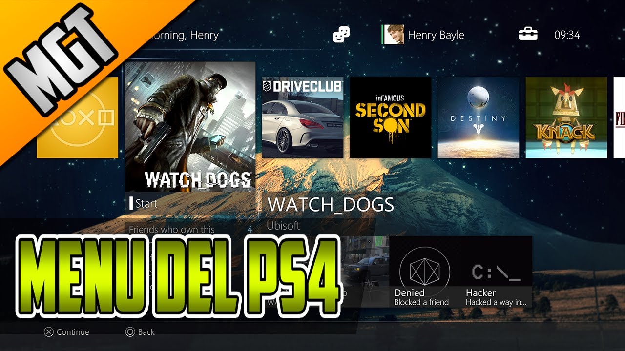 Menus De Ps4 En Español - YouTube