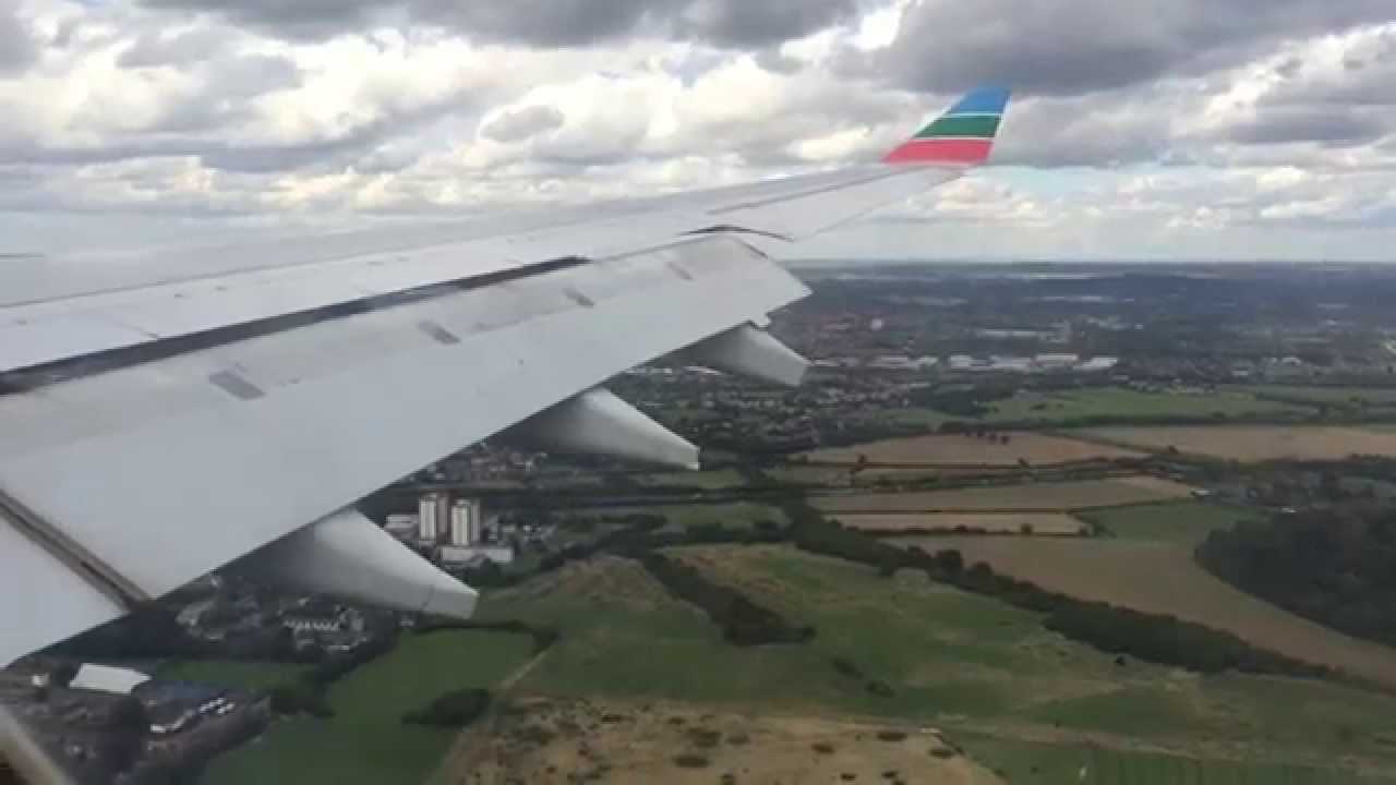 MEA Airlines A330 landing at London Heathrow - YouTube