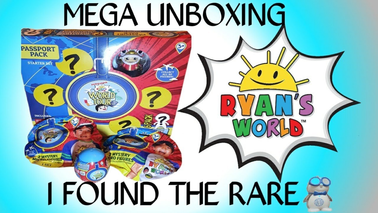 Ryan's World World Tour MEGA unboxing with a RARE!! - YouTube