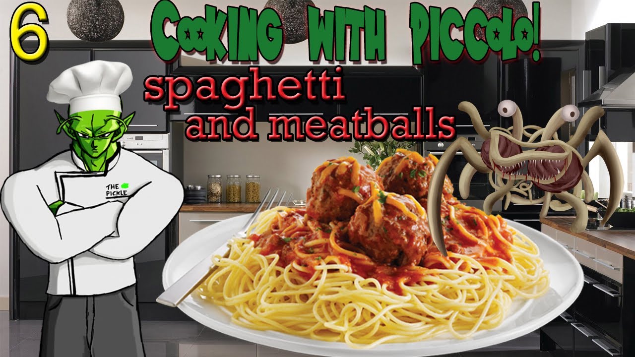 Cooking with Piccolo! Spaghetti and meatballs (Episode 6) - YouTube