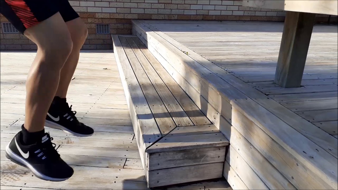 #001 - Alternate Stair Hop Leg Exercise - YouTube