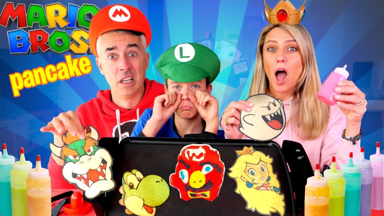 EL ULTIMO EN DEJAR DE COMER PANCAKE SUPER MARIO BROS GANA! - YouTube