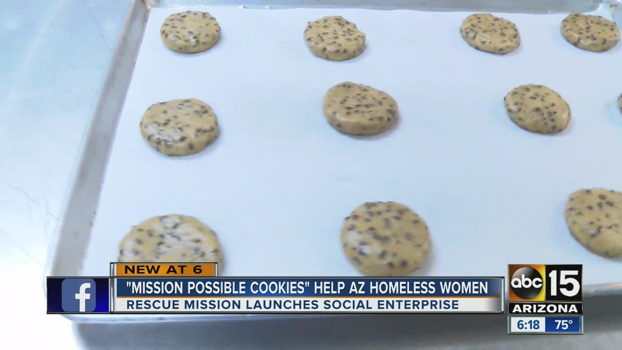 “Mission Possible Cookies” help homeless Arizona women - YouTube