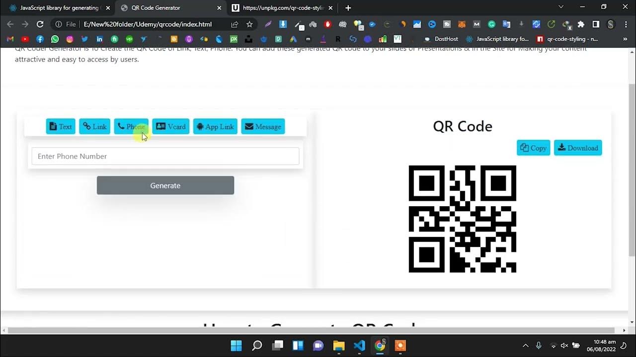 New QR Code Styling Library setup - Generate QR Code - QR Code ...