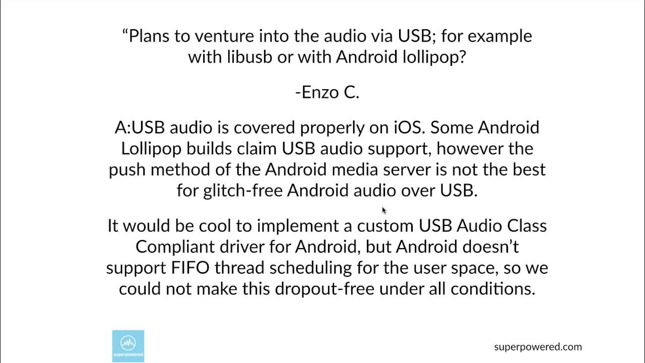 USB audio or libUSB for Android Lollipop? - YouTube