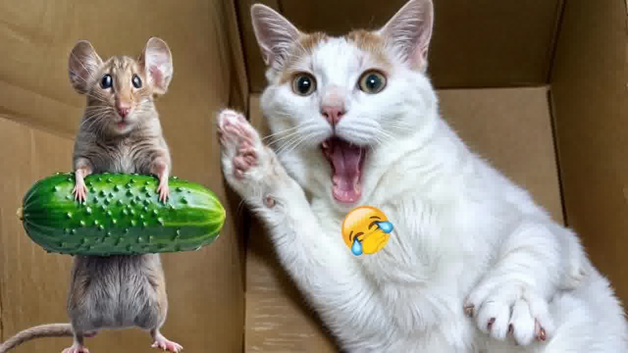 I would die laughing for these FUNNIEST Cats 😙Funniest Cat Reaction🤣 ...