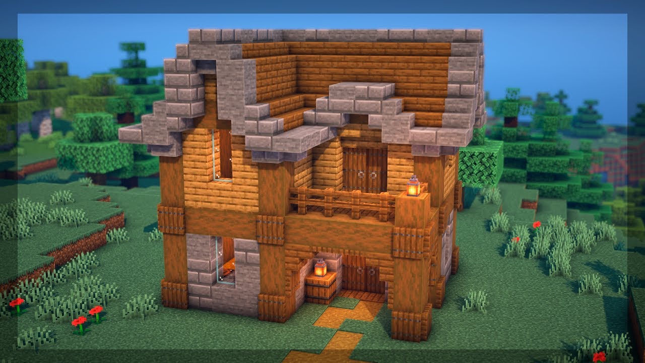 CASA DE PINHEIRO NO MINECRAFT - TUTORIAL - YouTube