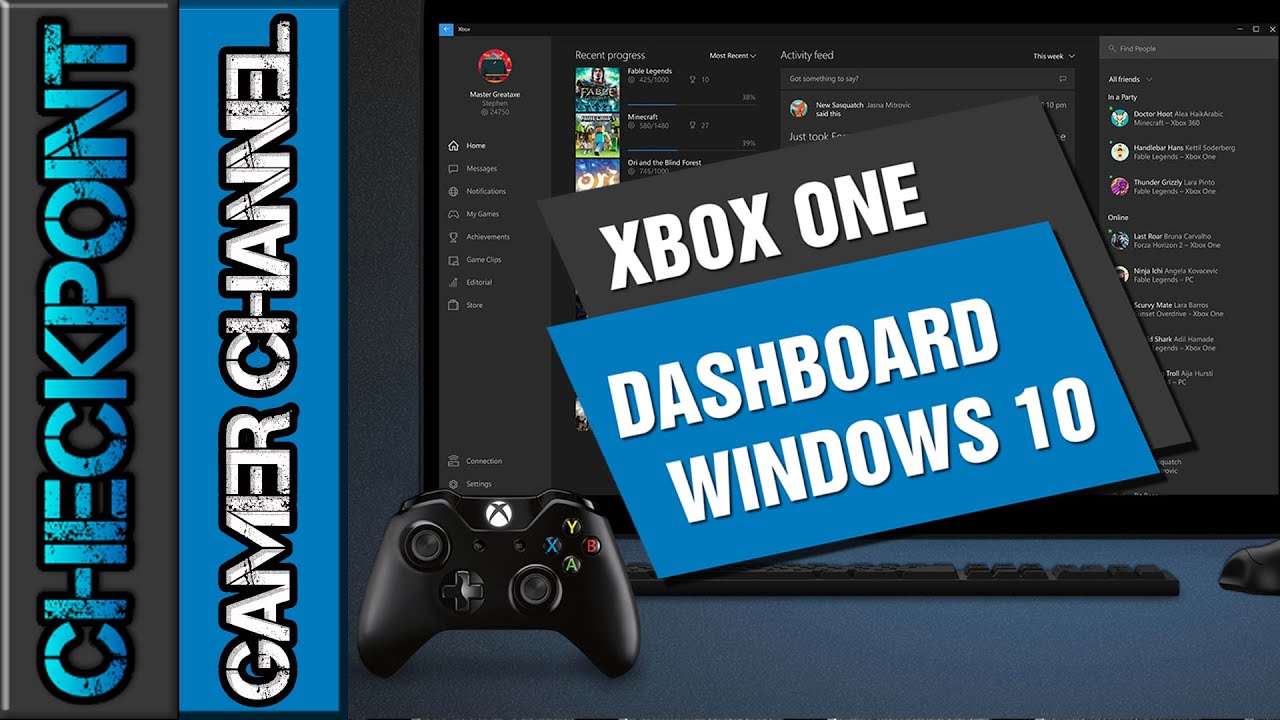Windows 10 - Nova Dashboard Xbox One - YouTube