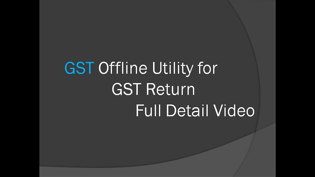 How to File GSTR 1 in offline utility - YouTube