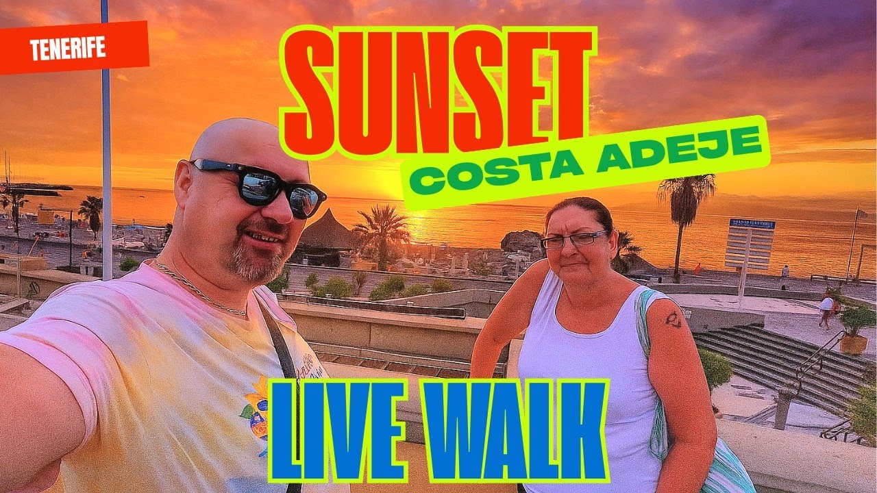Sunset Walk in Costa Adeje.. what's happening today! - YouTube