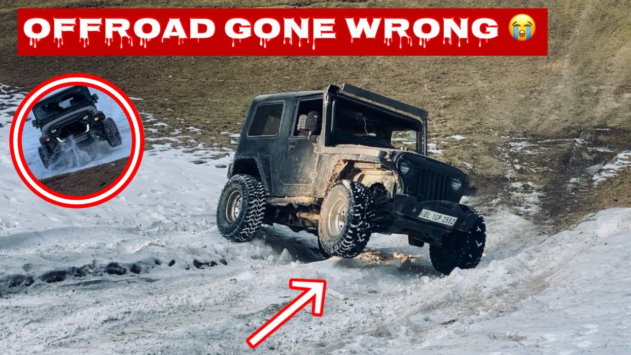 Thar almost flipped ‼️ offroad gone wrong 😑 - YouTube