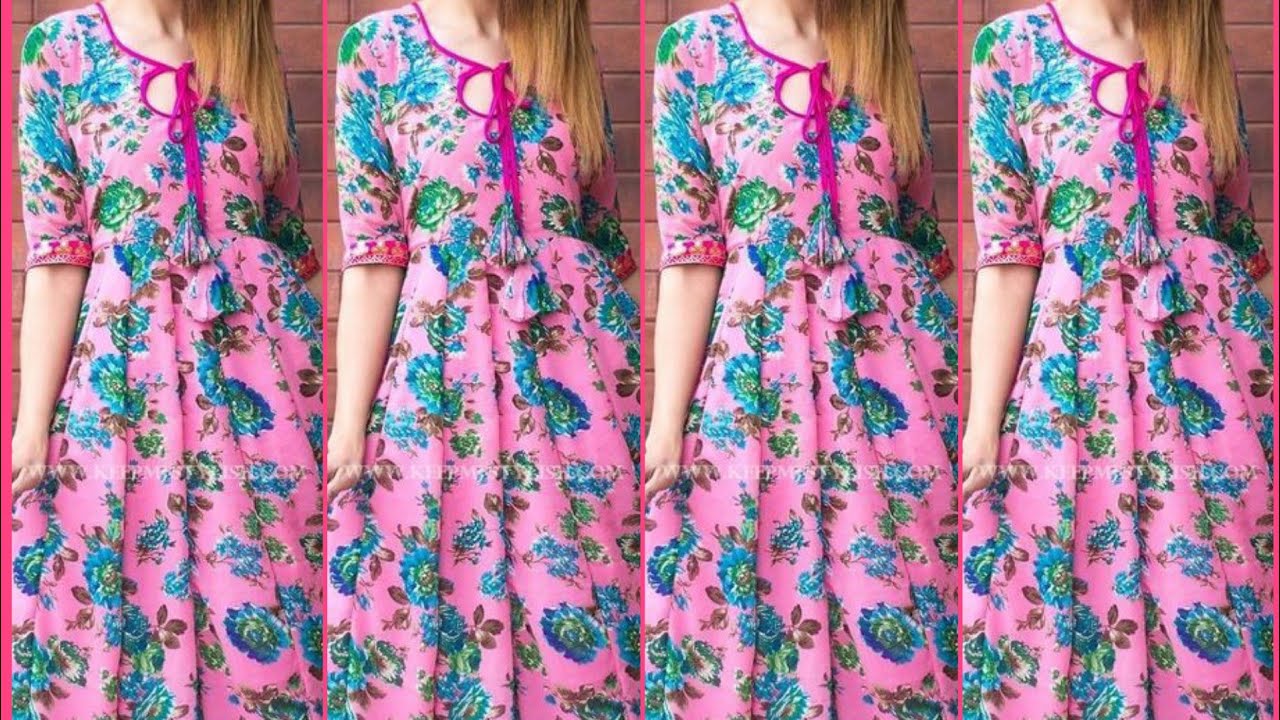 30+FLORAL PRINT FROCK DESIGNS|| FLORAL PRINT FROCK DESIGNS|| - YouTube