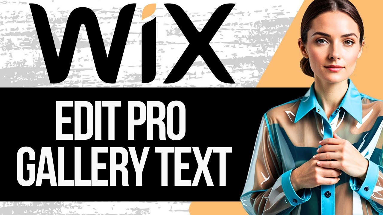 How to Edit Wix Pro Gallery Text - YouTube