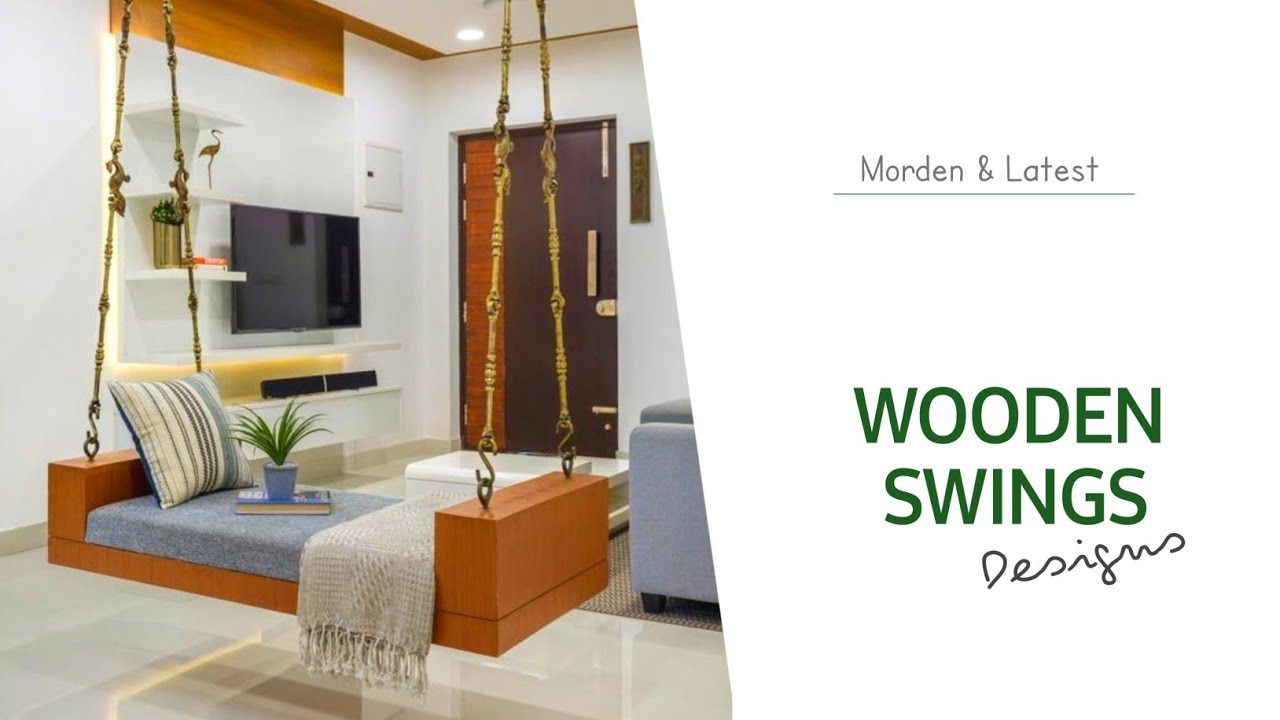 Wooden swing designs | Unjal design |Wooden Swing for living | Ceiling ...