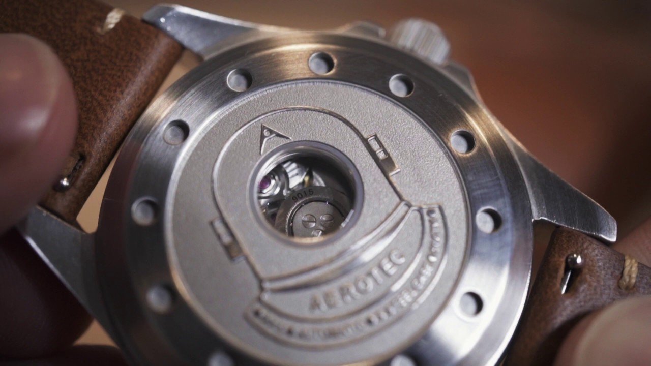 Aerotec watches : Sea Hunt - Aero 2 ( Burgundy brushed dial ) - YouTube