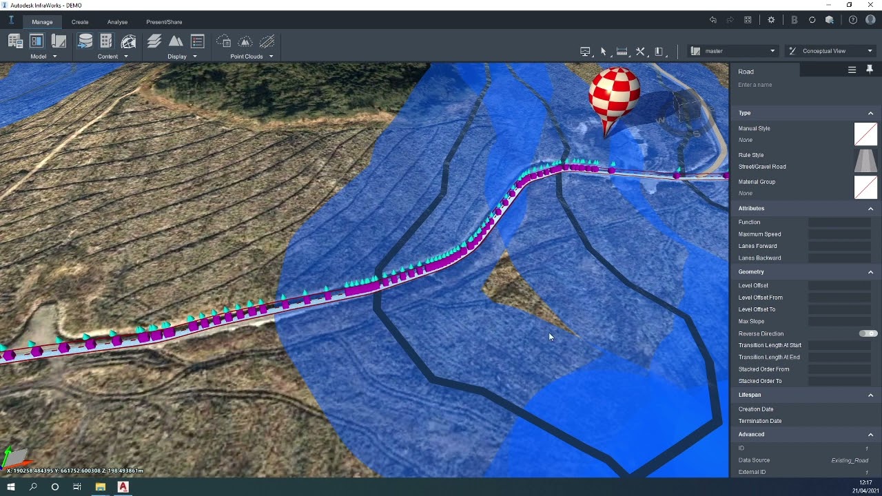 BIM Modelling Existing Road Layout - YouTube
