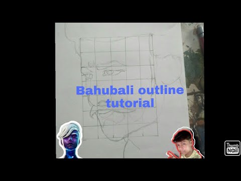 Bahubali outline drawing step by step #bahubali# amendra bhubali ...