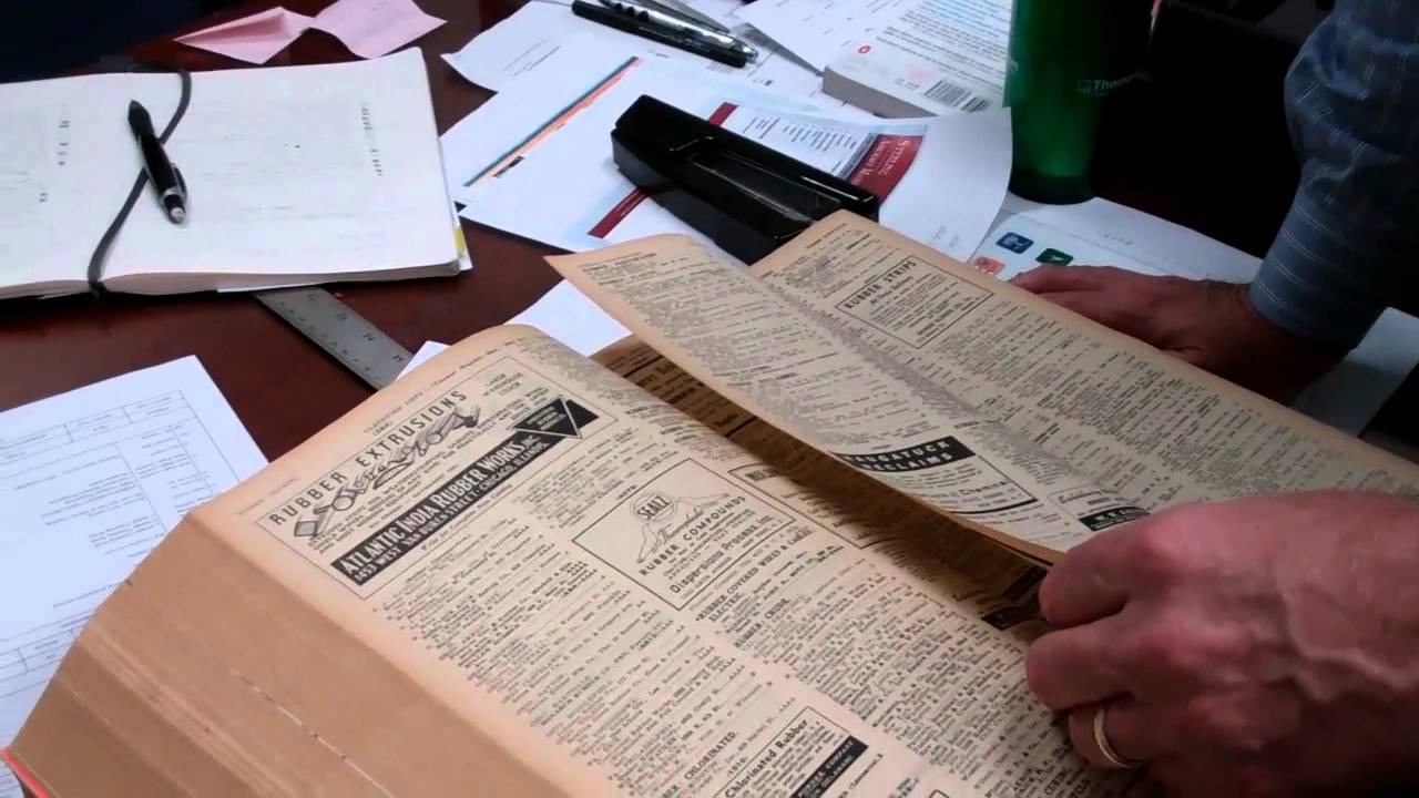 1942 Thomas Register - YouTube