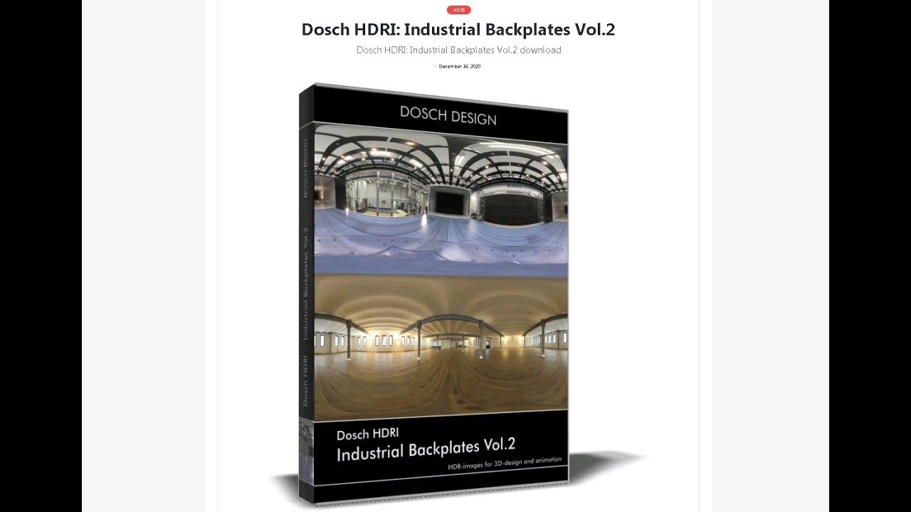 Download Dosch HDRI: Industrial Backplates Vol 2 - YouTube