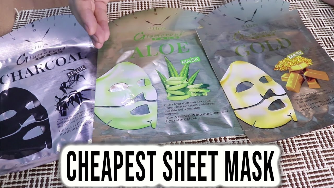 Glamorous Face Sheet Masks Review - YouTube