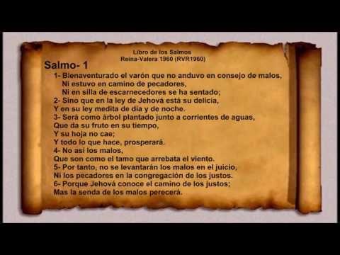 La Biblia libro de los salmos Salmo 1 Reina Valera 1960 RVR1960 - YouTube