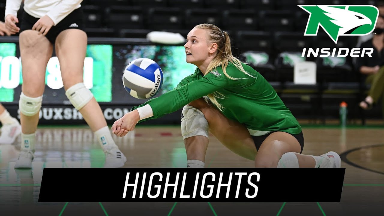 UND Volleyball | Highlights vs Green Bay | 9/11/2021 - YouTube