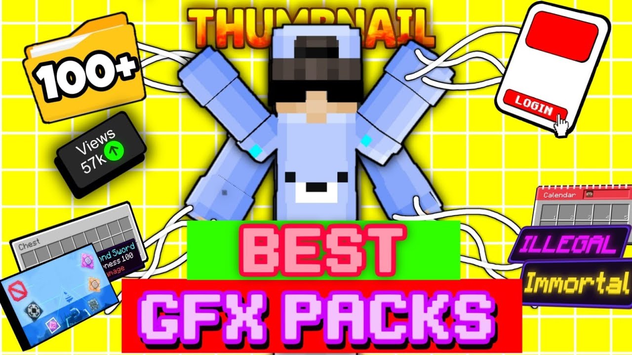 ️MINECRAFT GFX PACKS For Your THUMBNAILS ️ (try now) - YouTube